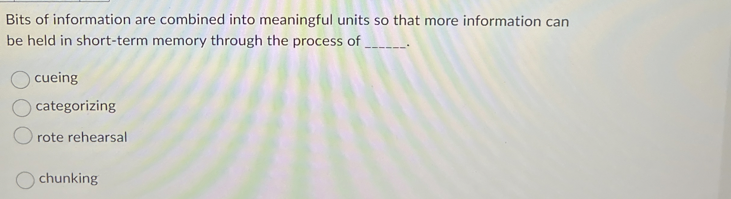 Solved Bits of information are combined into meaningful | Chegg.com
