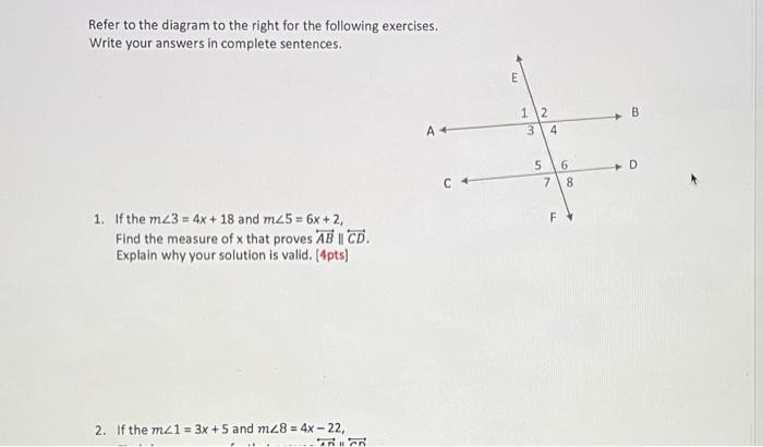 Refer to the diagram to the right for the following | Chegg.com