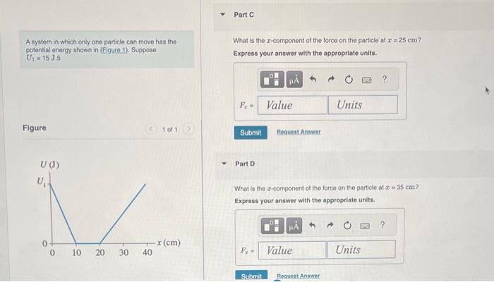Solved A system in which only one particle can move has the | Chegg.com