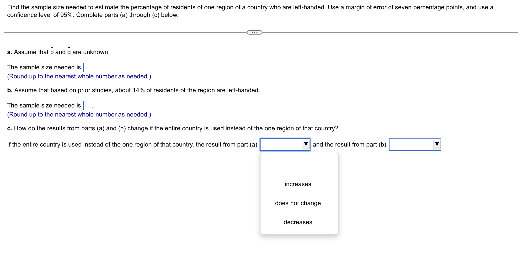 Solved Find the sample size needed to estimate the | Chegg.com