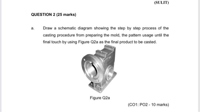 Solved a. Draw a schematic diagram showing the step by step | Chegg.com