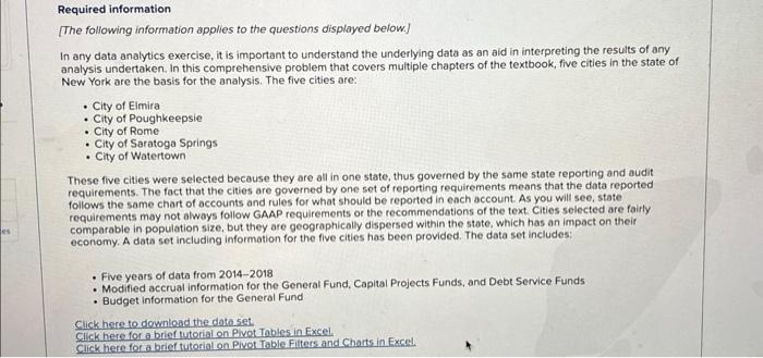 Required information [The following information | Chegg.com