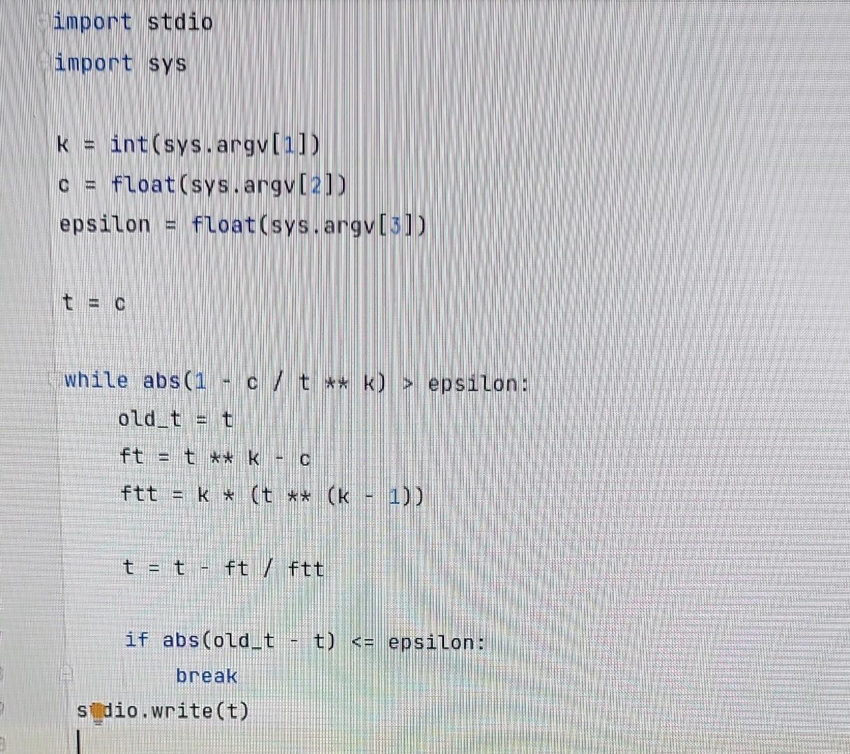 Solved Problem 4. (Root Finding) Write a program called | Chegg.com