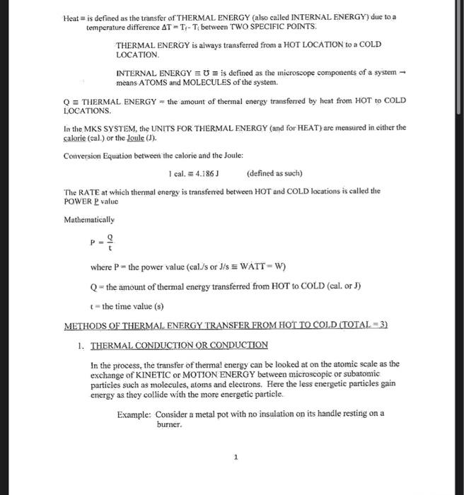 Solved Lab Pe 3 Dr. Al 3. THERMAL PHYSICS (CHAPTER 11) Heat | Chegg.com