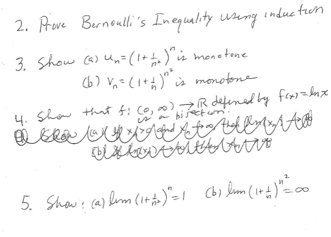 Solved Prove Bernoullis Inequality Useng Inductionshow