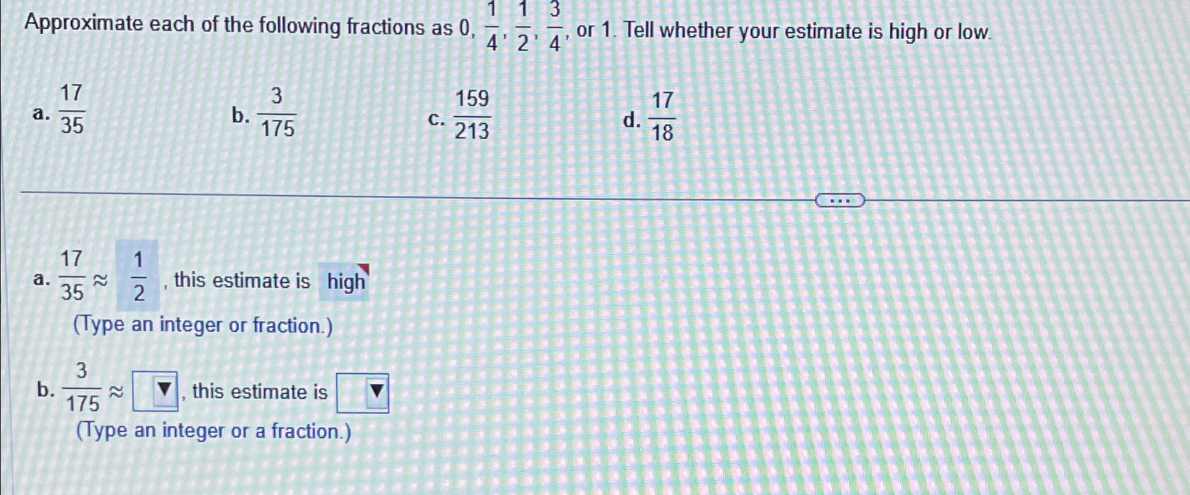 Solved Approximate each of the following fractions as | Chegg.com