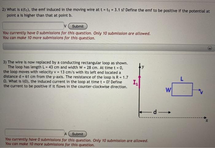 Solved Conducting Loop and Current-Carrying Wire 1 2 3 √5 / | Chegg.com