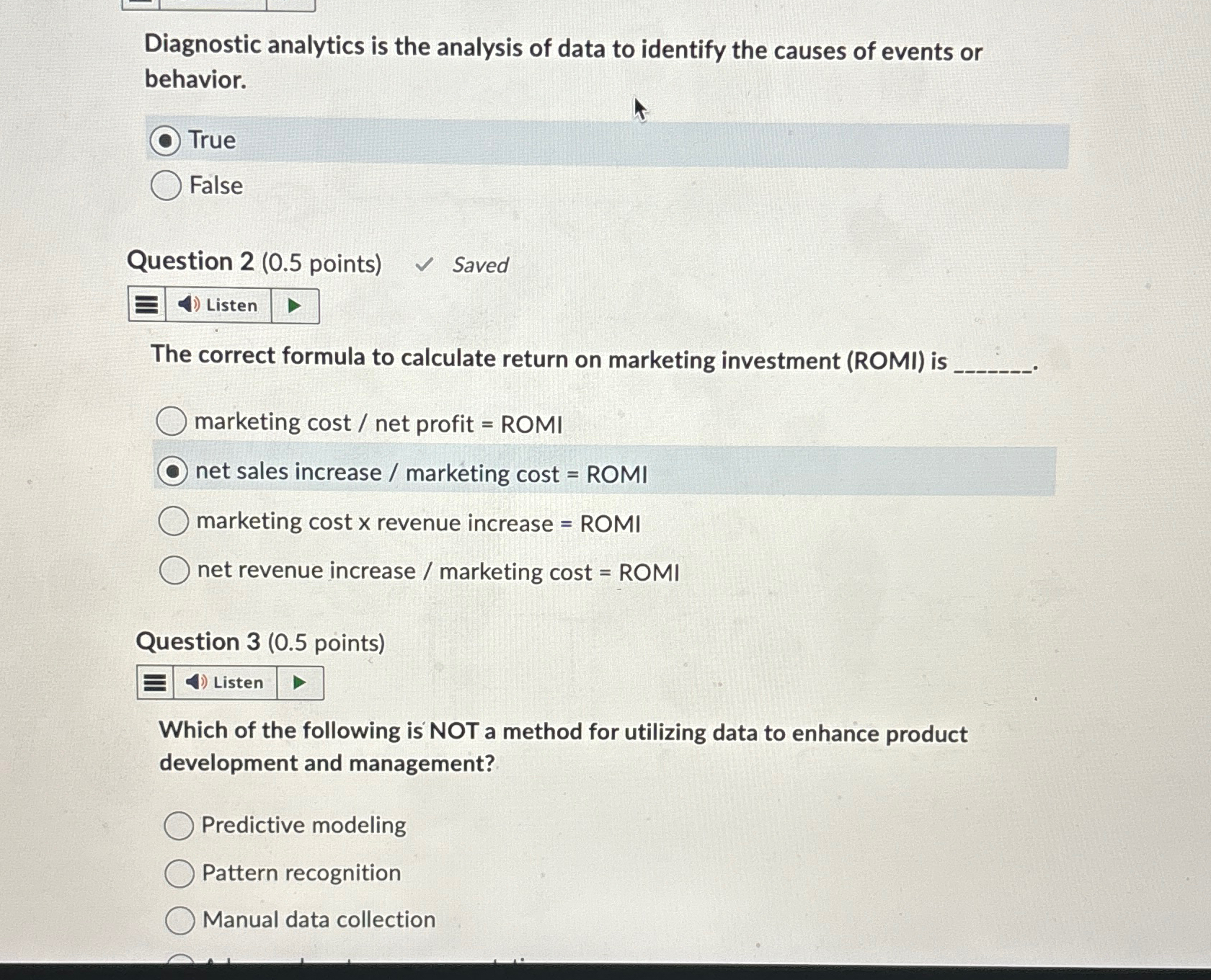 Solved Diagnostic analytics is the analysis of data to | Chegg.com
