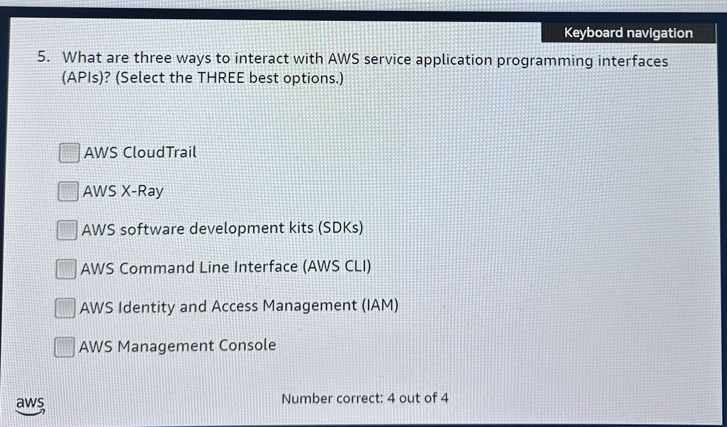 Solved Keyboard navigation5. ﻿What are three ways to | Chegg.com