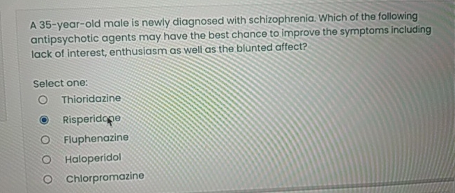 Solved A 35-year-old male is newly diagnosed with | Chegg.com