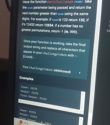 Solved Have the function Mathcha Ilenge (num) ﻿take the num | Chegg.com