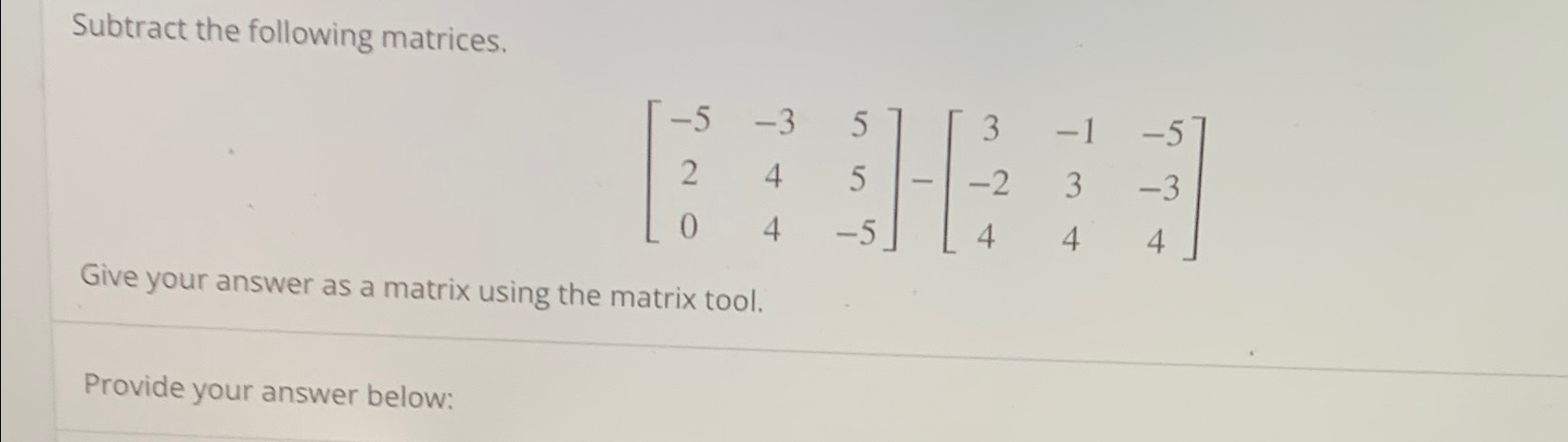Solved Subtract the following | Chegg.com