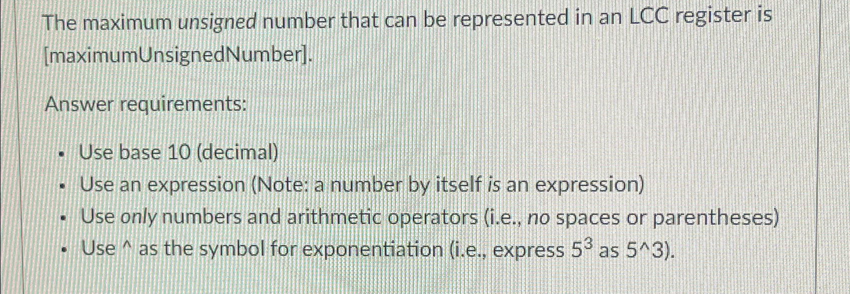 Solved The maximum unsigned number that can be represented | Chegg.com