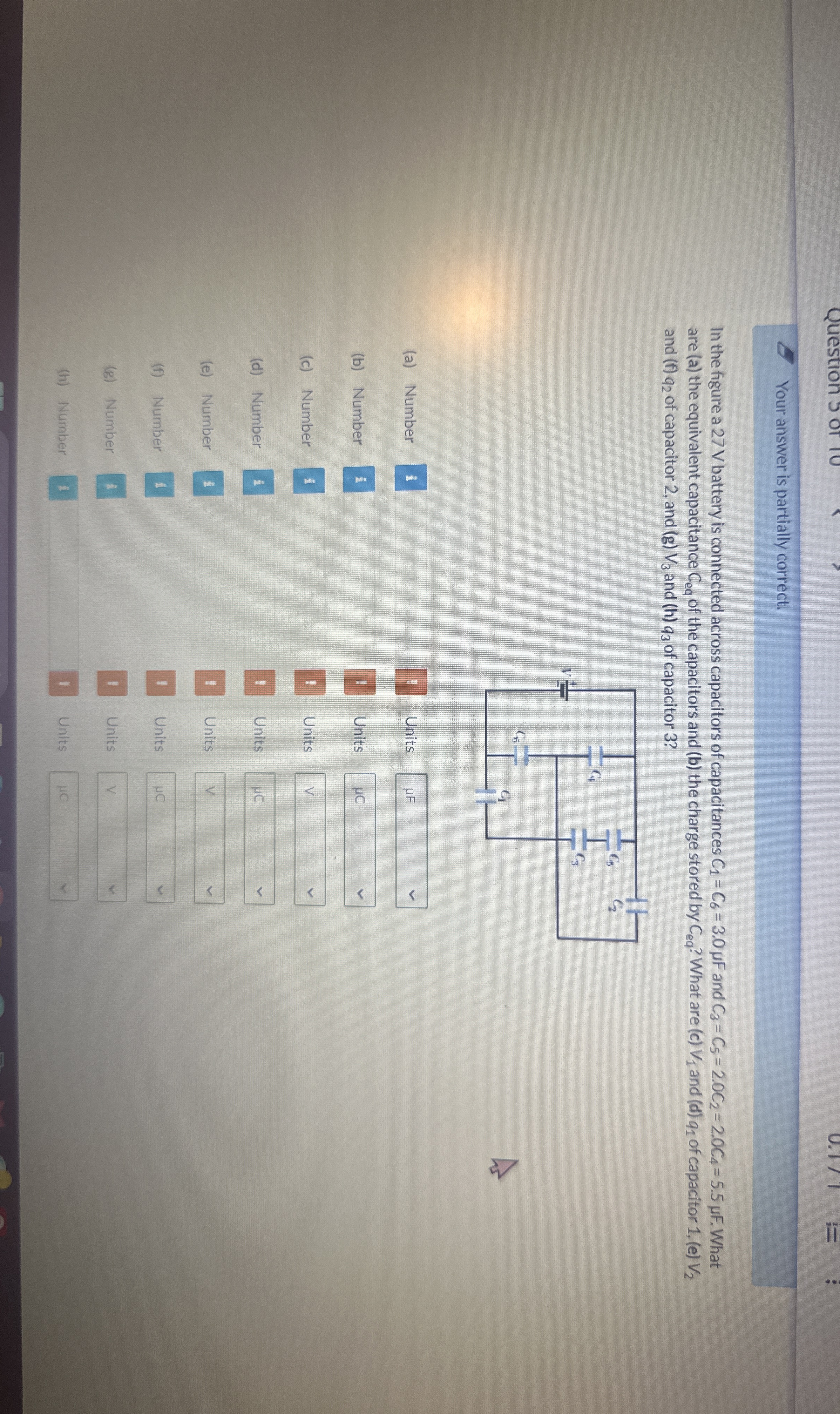 Solved Your answer is partially correct.In the figure a 27 | Chegg.com