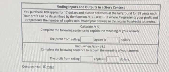Solved Finding Inputs and Outputs in a Story Context You | Chegg.com