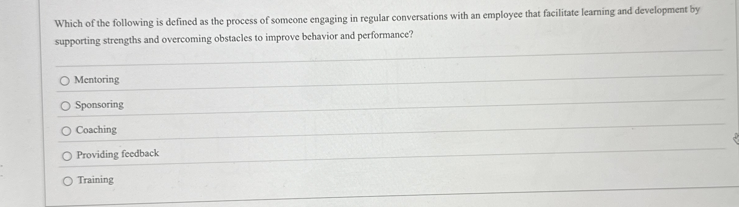 Solved Which of the following is defined as the process of | Chegg.com