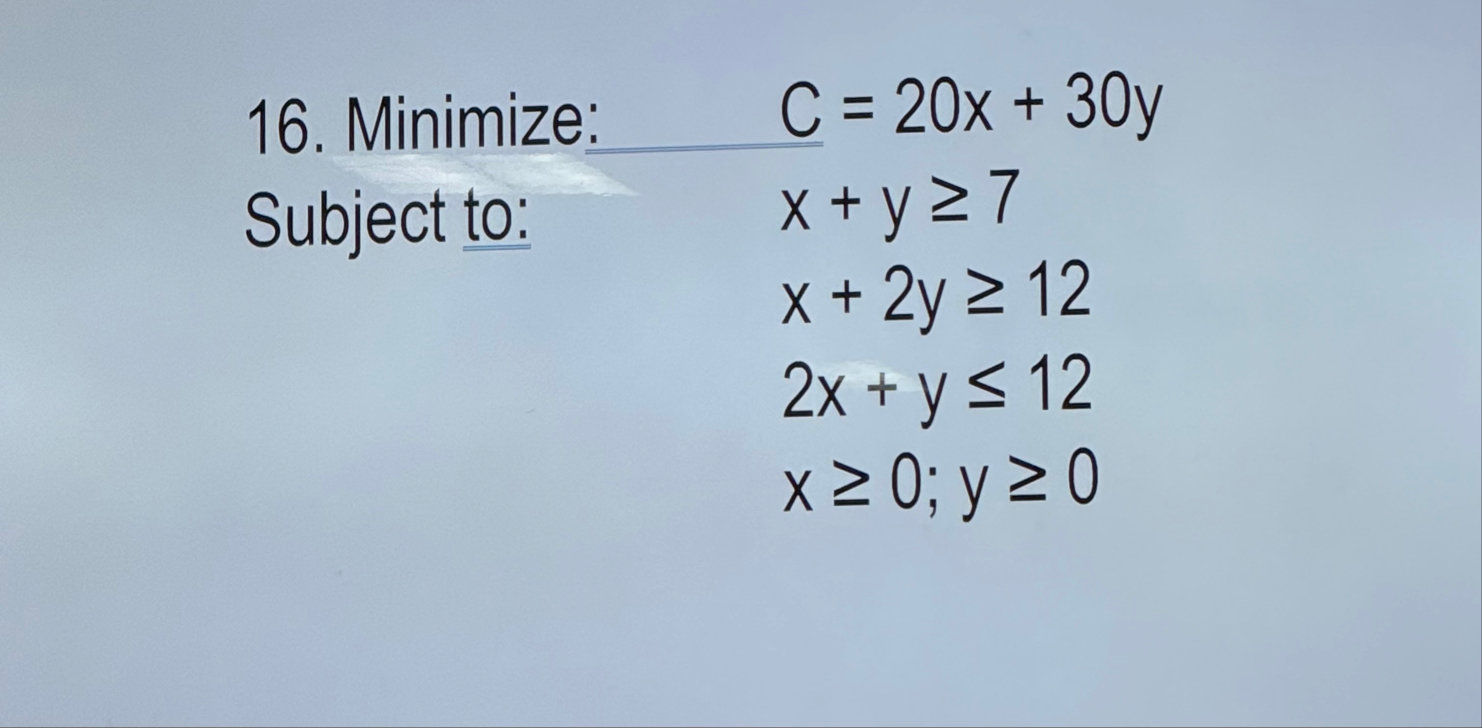 SOLVE LINEAR PROGRAMMING PROBLEM SHOW SOLUTIONS AND | Chegg.com