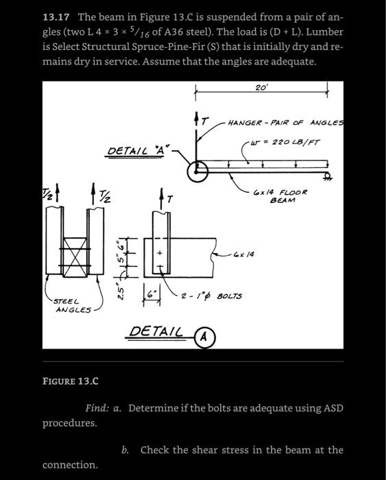 Solved Bolted Connection Adequacy Check Problem 3) Use | Chegg.com