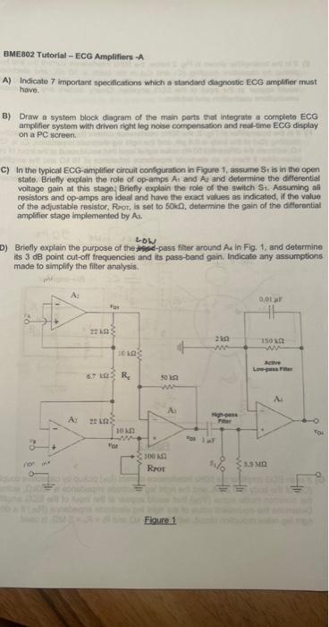 Solved B) Draw a system block diagram of the main parts that | Chegg.com