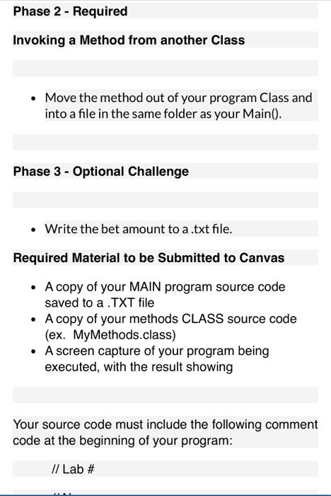Solved Purpose - to practice - Writing and invoking methods | Chegg.com