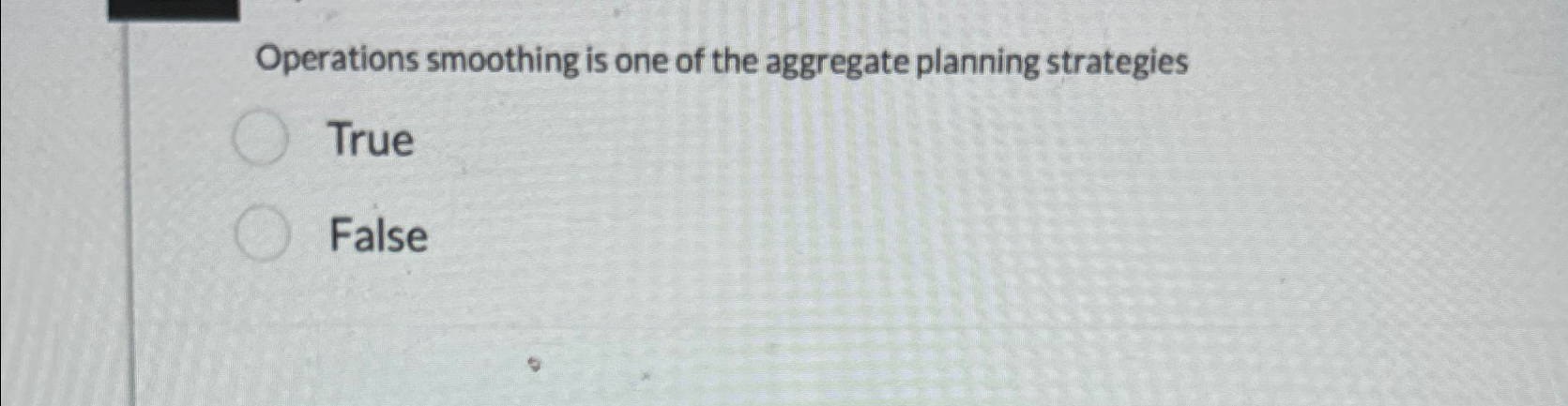 Solved Operations smoothing is one of the aggregate planning | Chegg.com