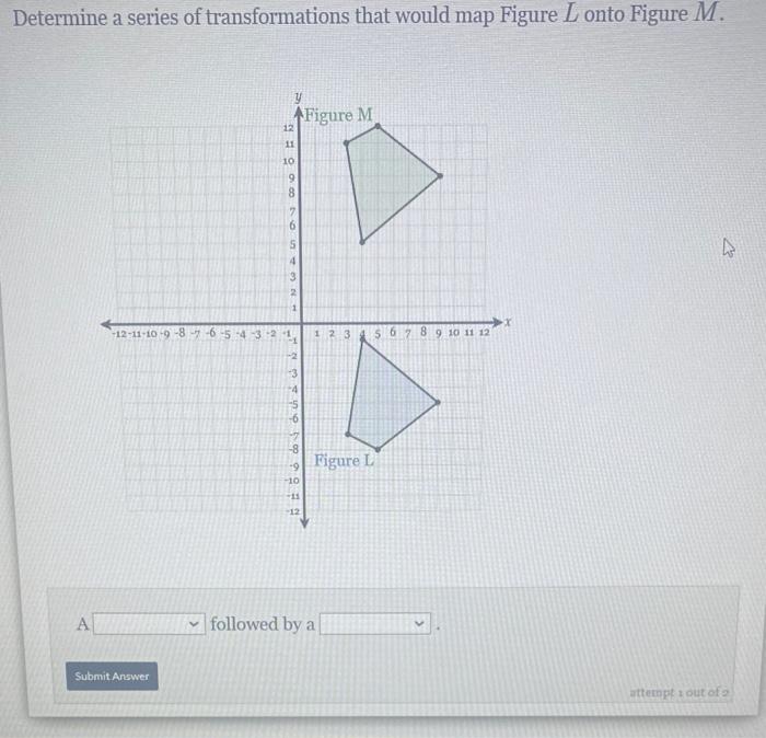 Solved Determine a series of transformations that would map | Chegg.com