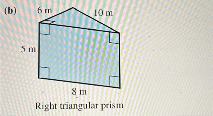 Solved Right triangular prism | Chegg.com