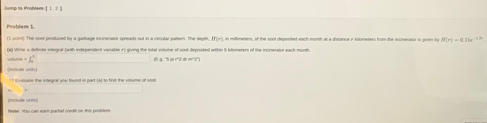 Solved Jump to Problem:[ {[:[1,2]]}\\nProblem 1.\\n(a) Write | Chegg.com