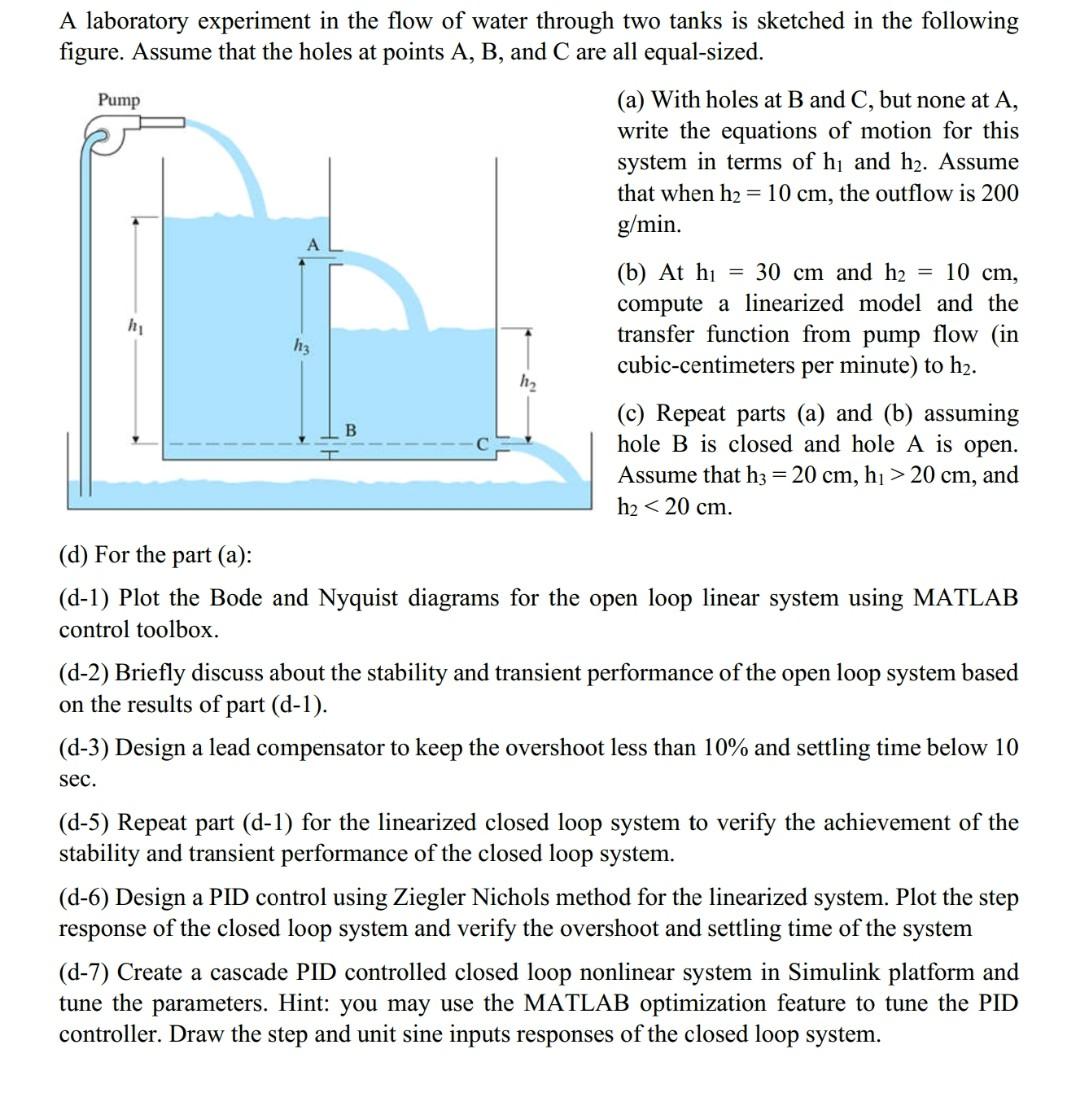 Solved A laboratory experiment in the flow of water through | Chegg.com