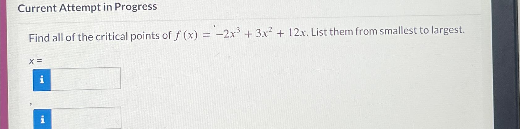 Solved Current Attempt in ProgressFind all of the critical | Chegg.com