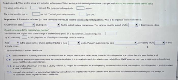 Solved Data table\r\n\r\n\r\nThe Putnarn Company produces | Chegg.com