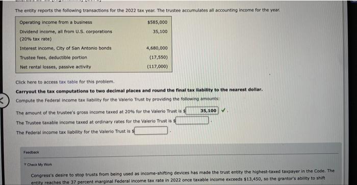 Solved The entity reports the foliowing transactions for the | Chegg.com