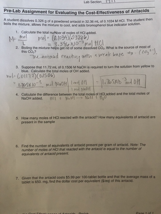 Solved Lab Section Pre-Lab Assignment for Evaluating the | Chegg.com