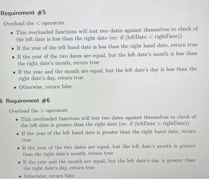 Solved Create A Class Called Date Create The Following