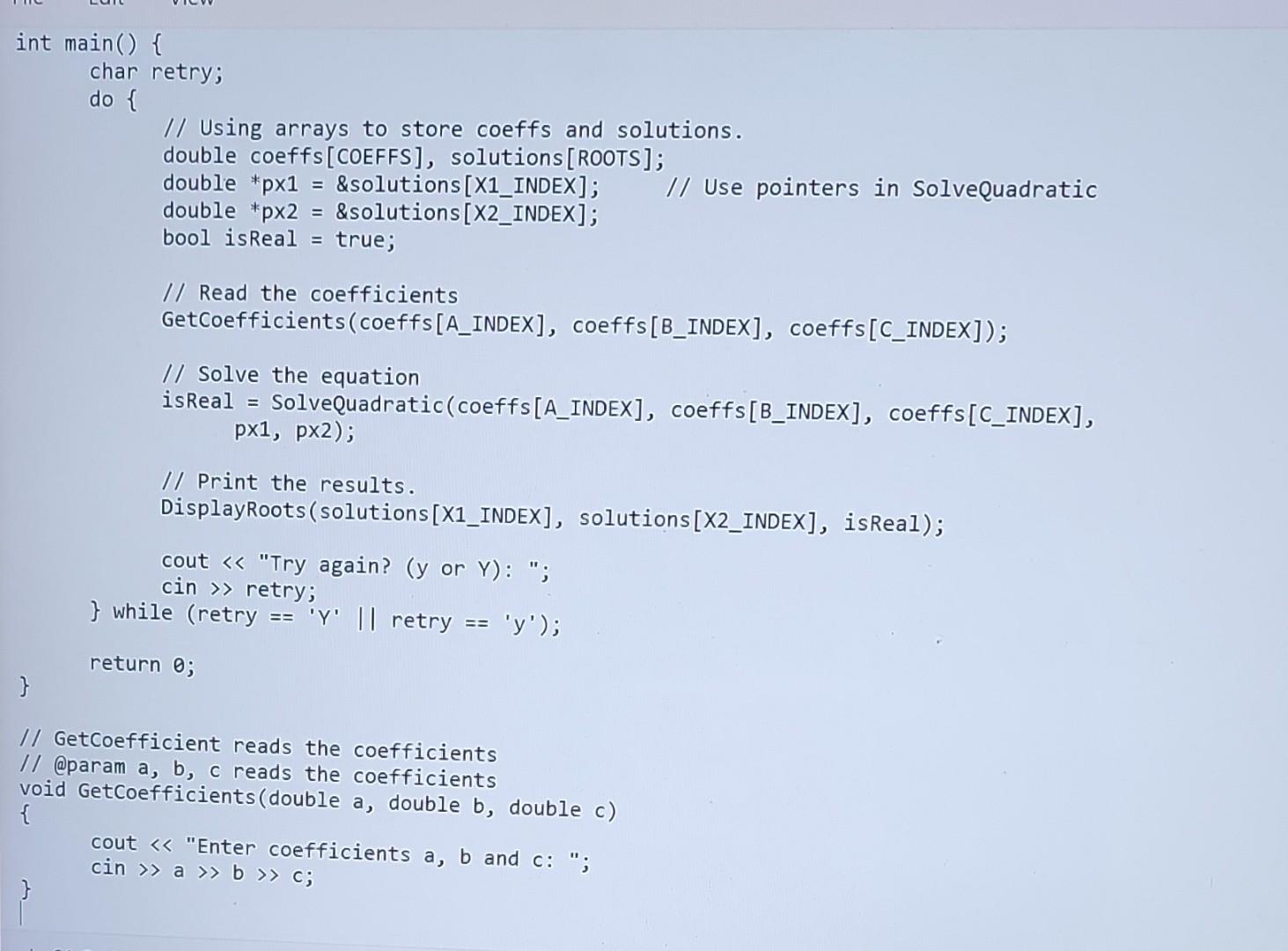 Solved There are two bugs in the starter code. One should be | Chegg.com