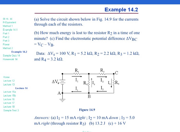 Solved Example 14.2 (a) Solve the circuit shown below in | Chegg.com