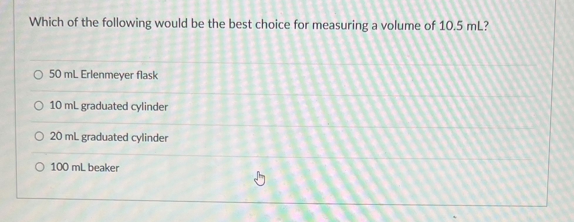 Solved Which of the following would be the best choice for | Chegg.com