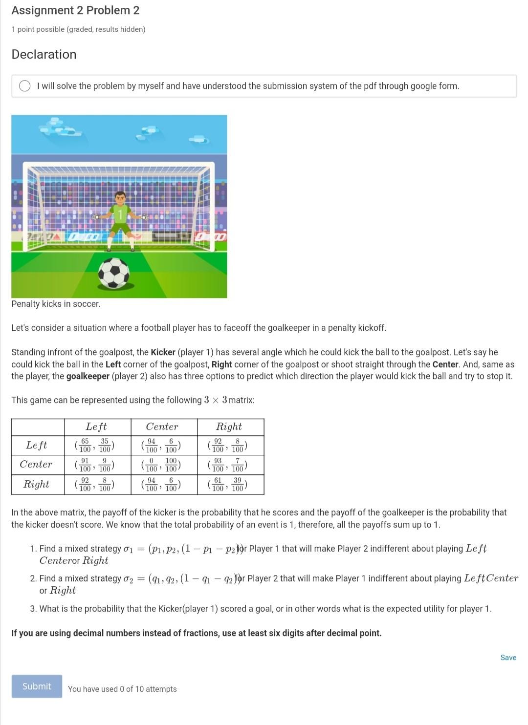 Assignment 2 Problem 2 1 point possible (graded, | Chegg.com