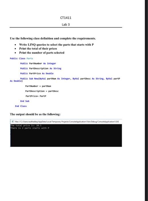 Solved CT1411 Lab 3 Use the following class definition and | Chegg.com