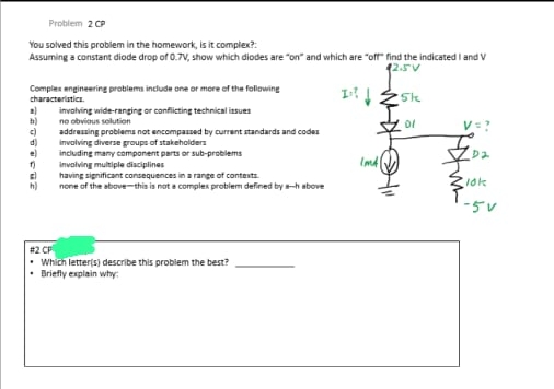 Solved Problem 2 ﻿CPYou solved this problem in the homework, | Chegg.com