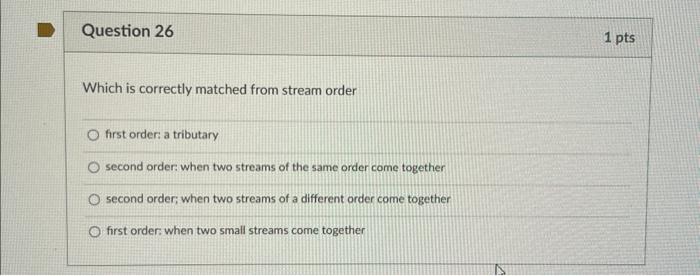 Solved Question 26 1 pts Which is correctly matched from | Chegg.com