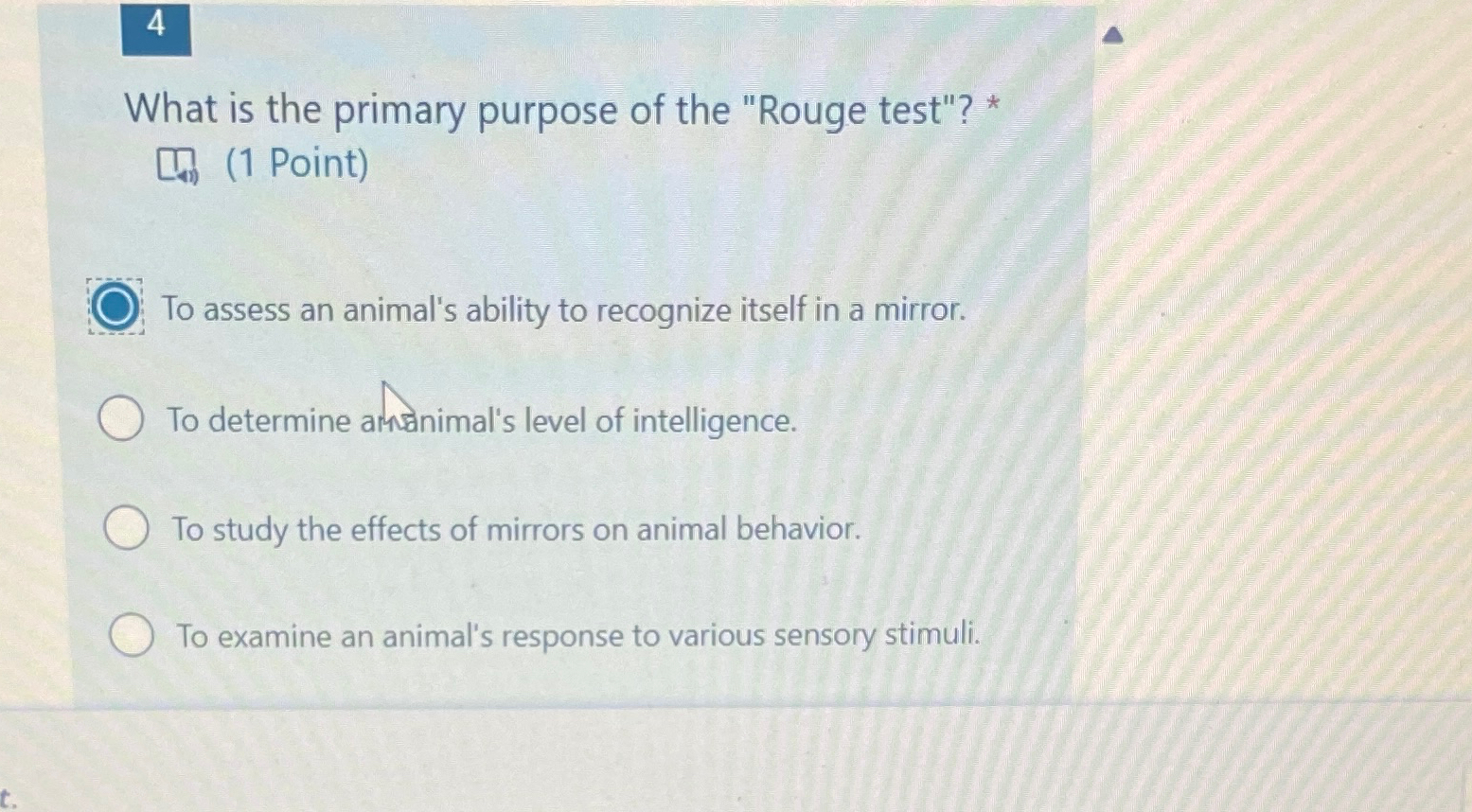 Solved 4What is the primary purpose of the "Rouge test"? *(1 | Chegg.com