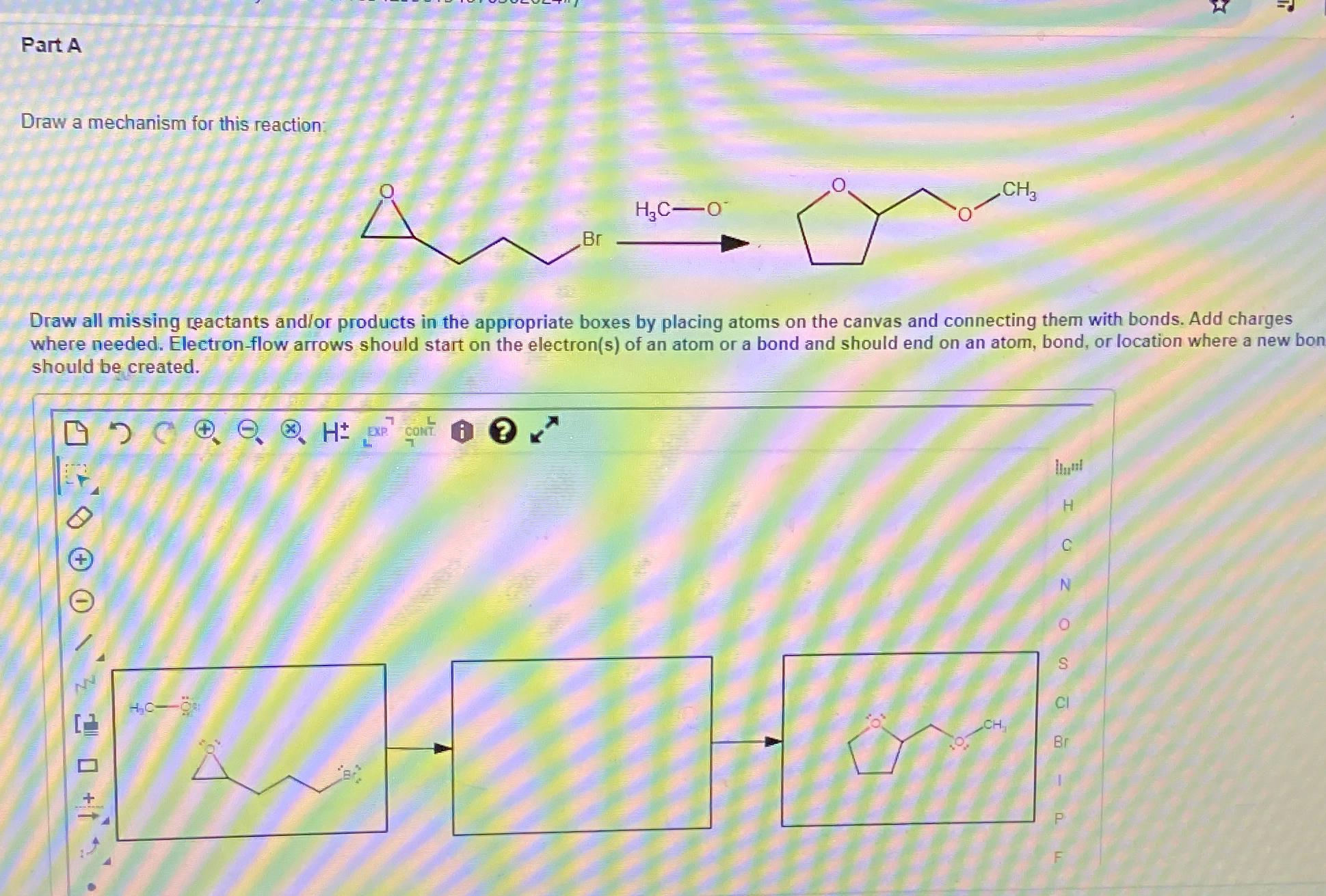 Solved Part ADraw a mechanism for this reaction:Draw all | Chegg.com