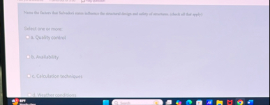 Solved Select one or more:a. ﻿Ouality controlb. | Chegg.com