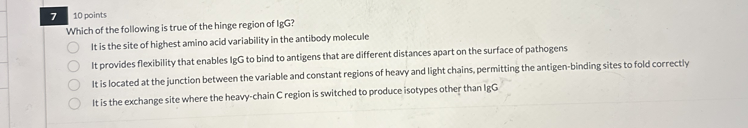 Solved 710 ﻿pointsWhich of the following is true of the | Chegg.com