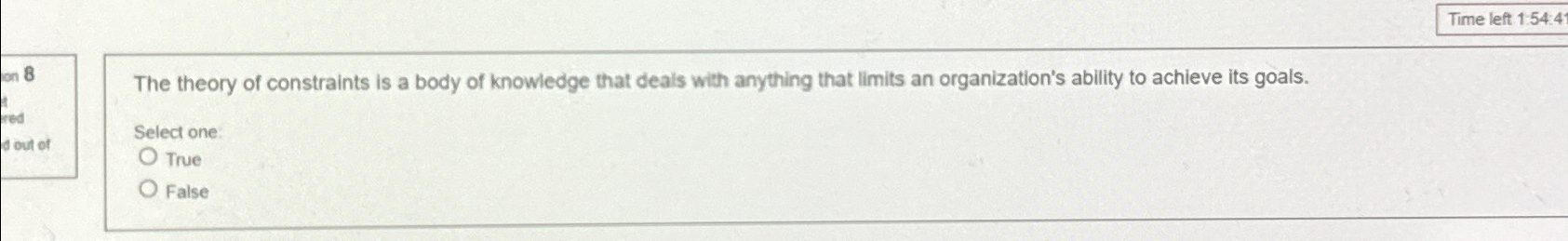 Solved The theory of constraints is a body of knowledge that | Chegg.com