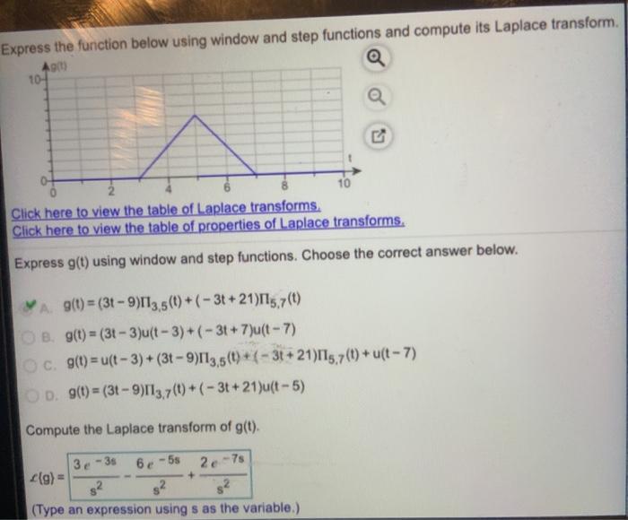 Solved Express the function below using window and step | Chegg.com