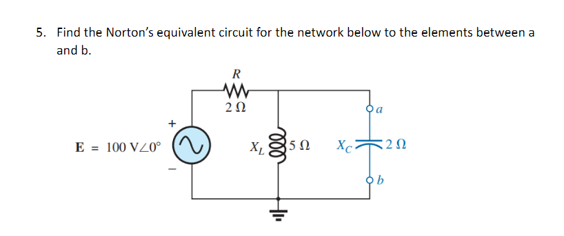 Solved Find the Norton's equivalent circuit for the network | Chegg.com