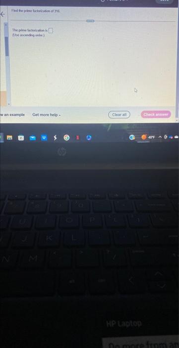Solved Fhd the prikes tuclerlation of 316 The prime | Chegg.com