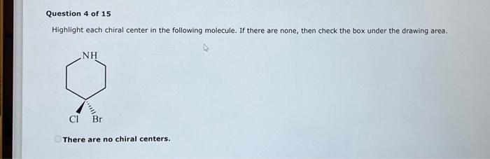 Solved Highlight each chiral center in the following | Chegg.com
